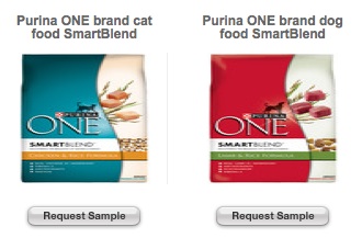 FREE Purina One Cat & Dog Food Samples