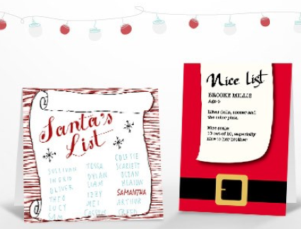 FREE Personalized Santa Card from Tiny Prints
