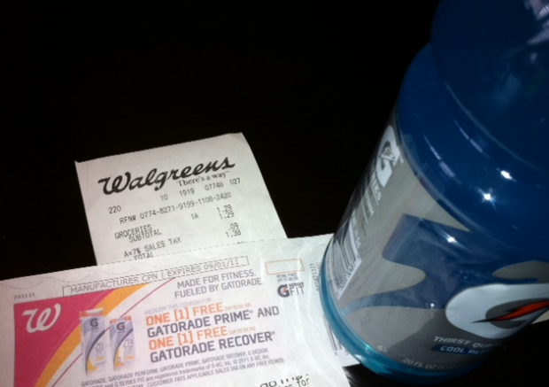 Walgreens: The Gatorade Catalina Printed for Me! :)