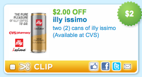 *HOT* $2/2 Cans of Illy Issimo Coffee to Go Coupons = $0.50 Each at ...