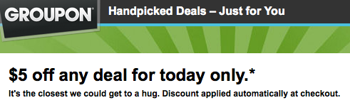 Groupon: Exclusive $5 Off Any Deal Email = FREE 1 Year Magazine ...