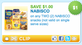 New Nabisco Snacks Coupon + Walgreens Deal