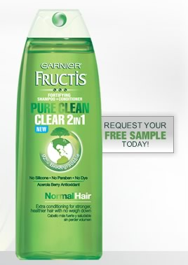 Free Sample of Garnier Pure Clean Shampoo
