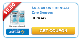 High Value $5/1 Bengay Zero Degrees Coupon = Only $3.64 at Target