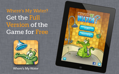 FREE Disney "Where's My Water?" Game Download (iPhone, iPad and iPod Touch)