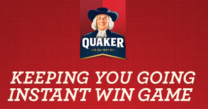 Quaker Instant Win Game: Over 4,000 Instant Win Prizes (+ $1/2 Quaker ...