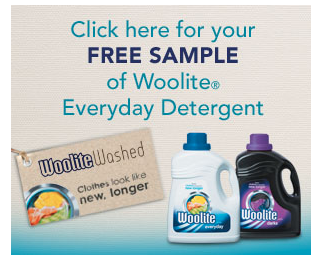 FREE Woolite Everyday Detergent Sample