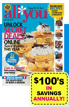 All You Magazine Only $1 Per Issue (Filled with Recipes, Money-Saving ...