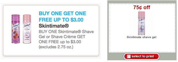 Target: Skintimate Shave Gel Only $0.67