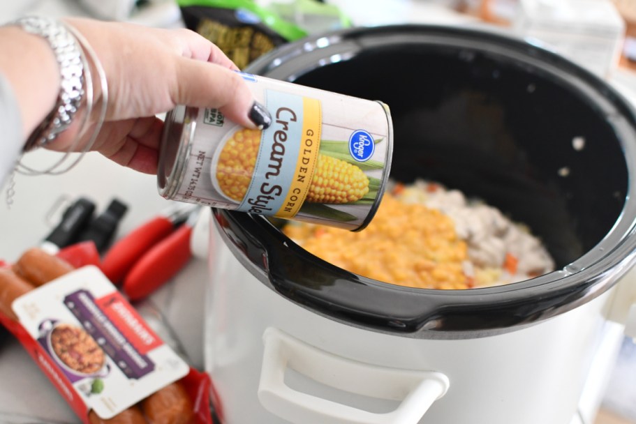 Turn Frozen Hash Browns into Easy Sausage Corn Chowder!