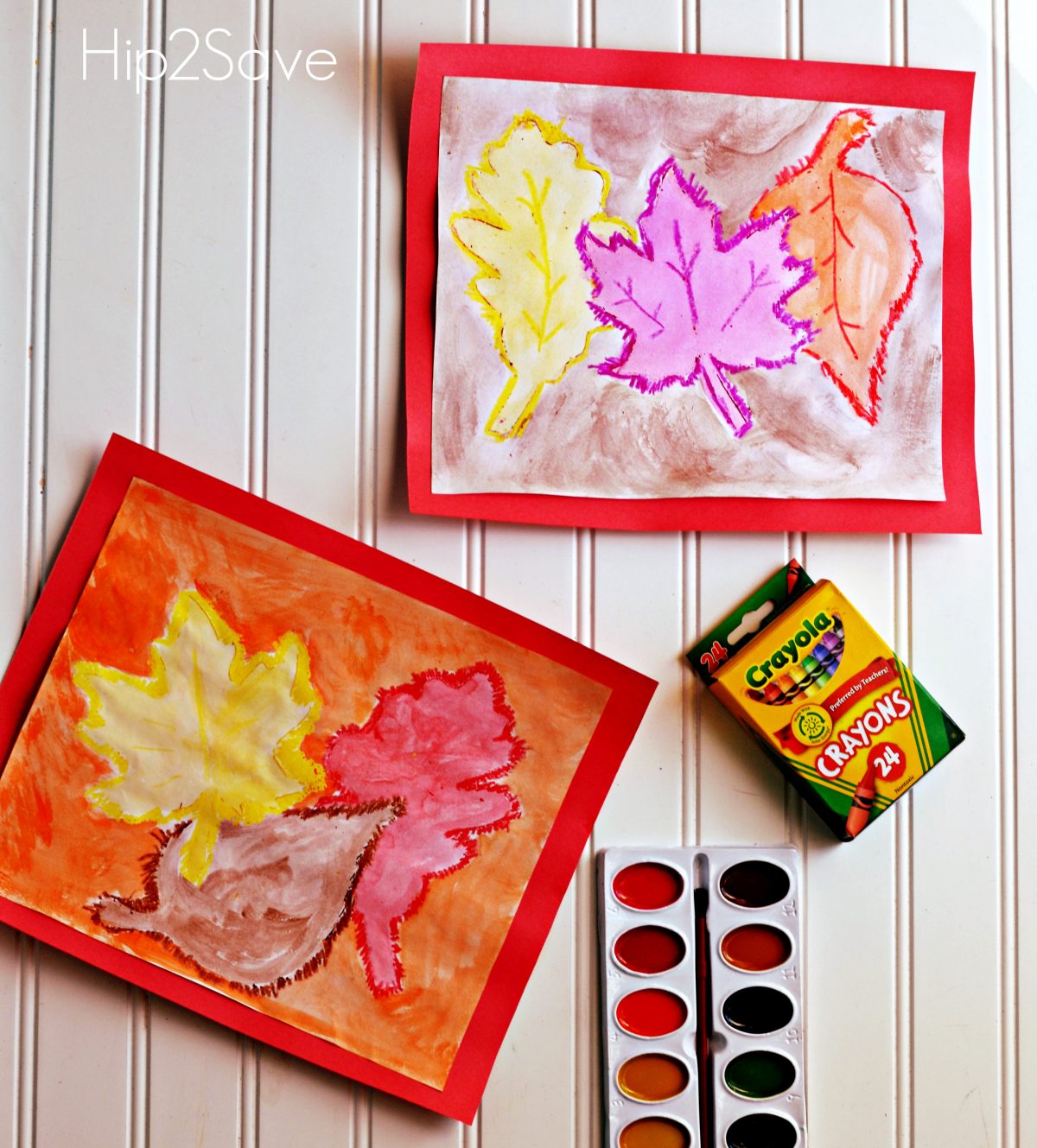 Watercolor Fall Leaf Kid's Craft