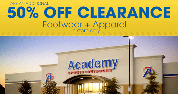 Academy Sports & Outdoors: Additional 50% Off Clearance Footwear ...