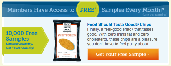 FREE Food Should Taste Good Sweet Potato Chips Sample (1st 10,000 Live ...