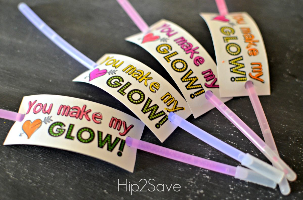 Glow Stick & Pencil Valentine Ideas (+ Free Printables)