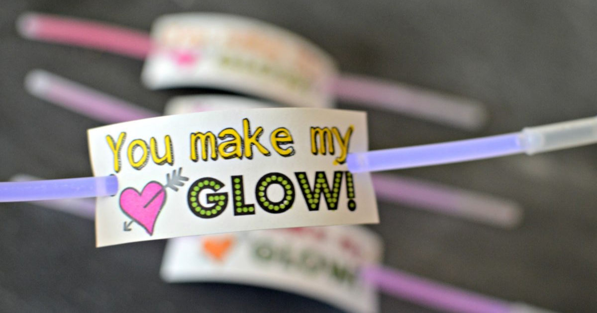 Glow Stick & Pencil Valentine Ideas (+ Free Printables)