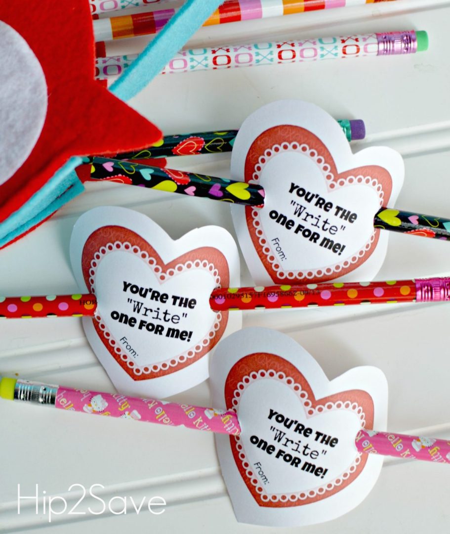 Glow Stick & Pencil Valentine Ideas (+ Free Printables)