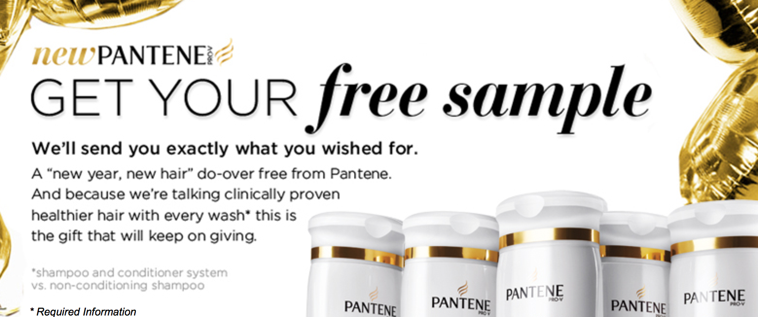 FREE Pantene Shampoo & Conditioner Sample