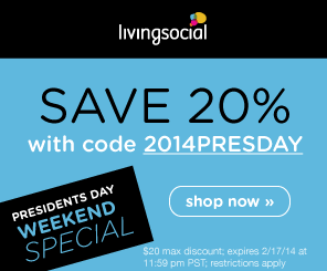 LivingSocial: 20% Off ENTIRE Purchase