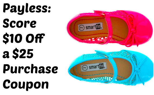 Payless: $10 Off a $25 In-Store Purchase Coupon