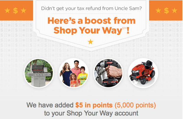 Shop Your Way Rewards Members: Possible FREE Bonus Points (Check Your ...
