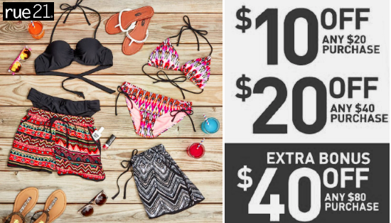 Rue21: Rare $10 Off $20 Purchase In-Store or Online Coupon (Or Up to ...