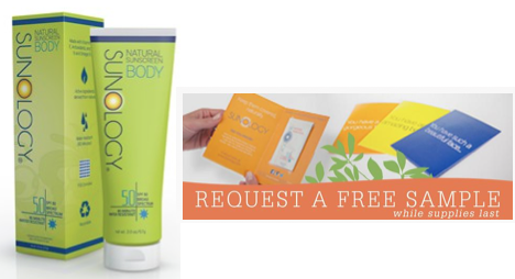 Request FREE Samples of Sunology Sunscreen