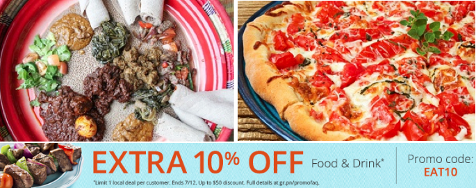 Groupon: 10% Off ANY Local Food & Drink Deal