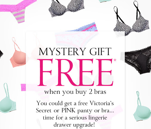 Victoria’s Secret: FREE Mystery Gift with the Purchase of 2 Bras ...