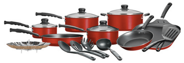 Walmart.com: Mainstays 18-Piece Nonstick Cookware Set Only $19.94 ...