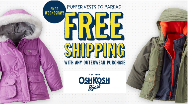 OshKosh B'Gosh: FREE Shipping with ANY Outerwear Purchase + Additional ...