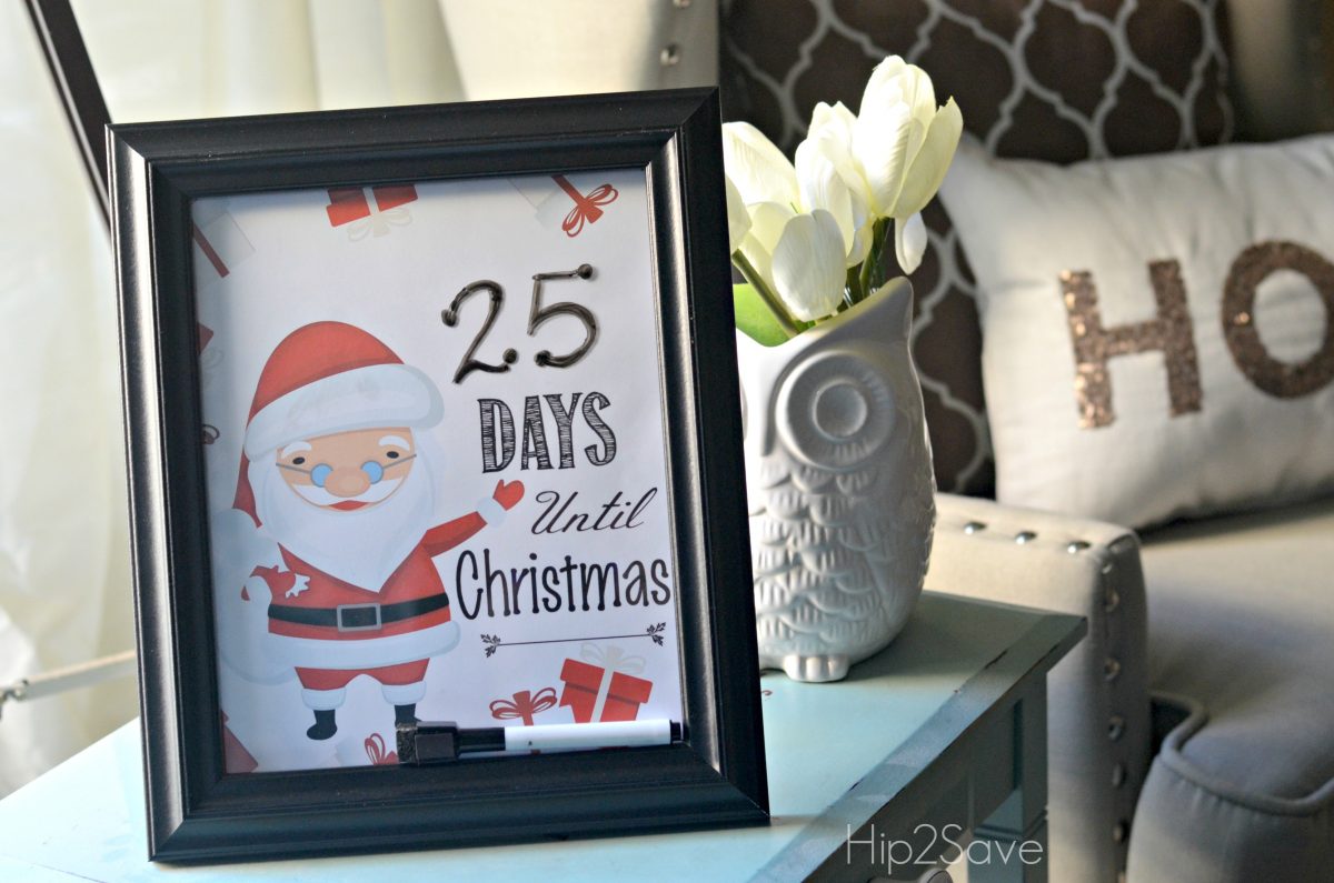 Homemade Christmas Countdown (Includes Free Printables for Christmas ...