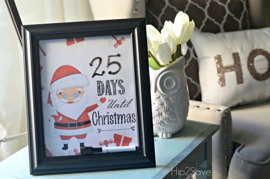 Homemade Christmas Countdown (Includes Free Printables for Christmas ...