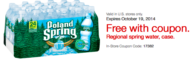 Staples: *HOT* FREE Case of Spring Water Coupon