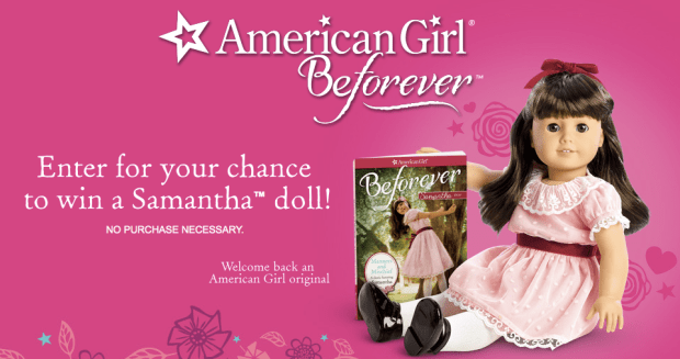 American Girl Sweepstakes: 100 Win Samantha Doll AND Manners and Mischief Book ($115 Value)