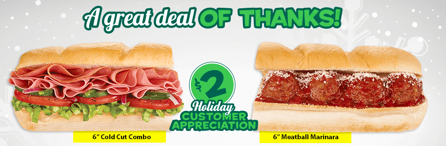 Subway: 6" Cold Cut Combo or Meatball Marinara Sub Sandwiches $2 Each ...