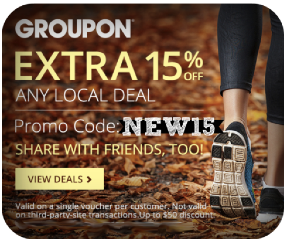 Groupon: Extra 15% Off ANY Local Deal (Today Only)