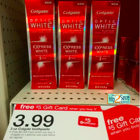 Target: Great Deals on Colgate Optic White Toothpaste, Dove Fruit ...