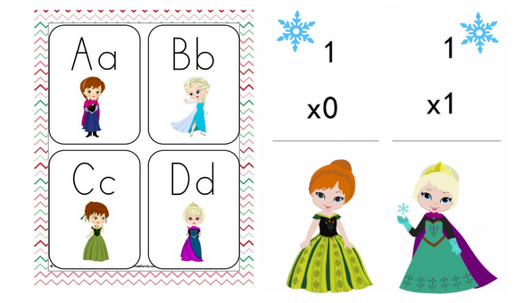 FREE *FROZEN* Themed ABC & Math Download