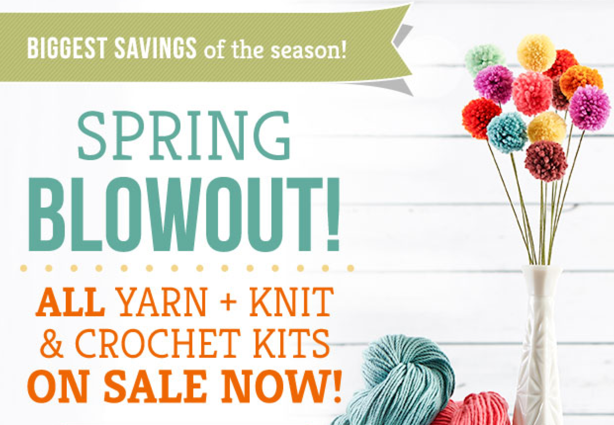 Craftsy: Huge Spring Blowout Sale on Yarn & More