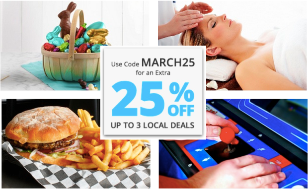 Groupon: Extra 25% Off ANY 3 Local Deals