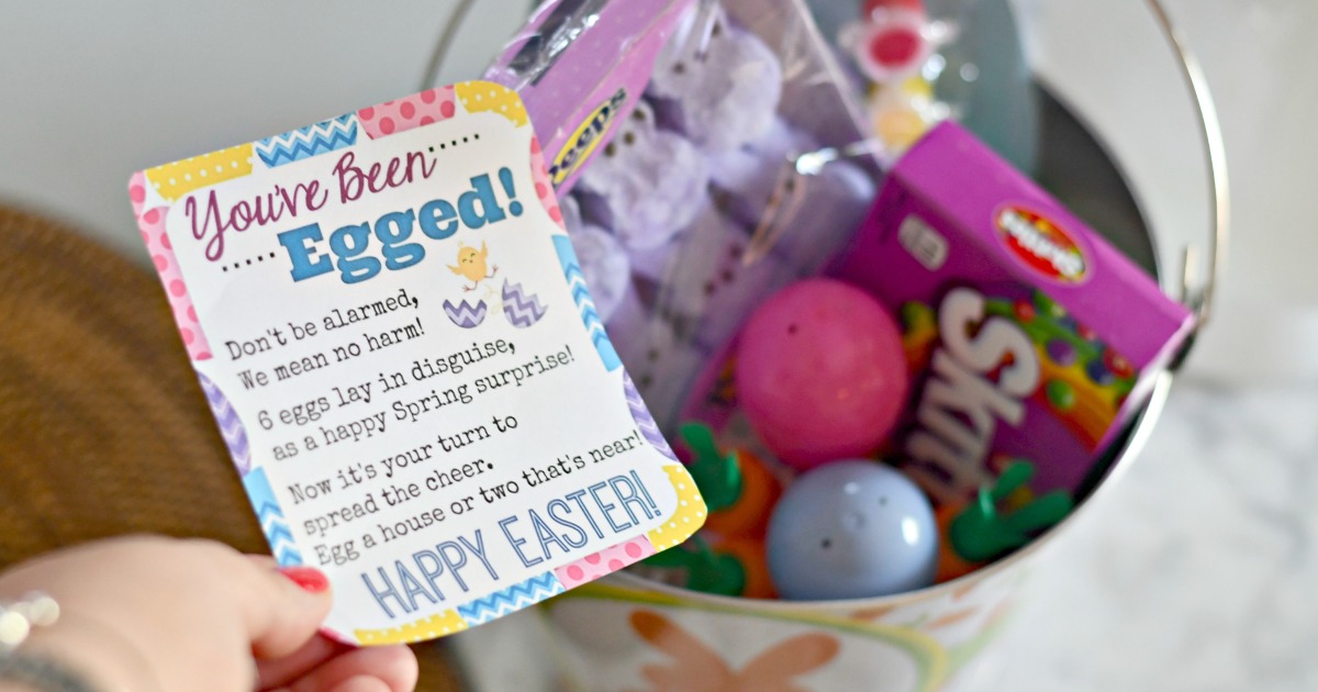 You've Been Egged (Free Printable Easter Idea)