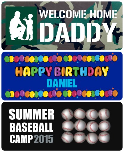 *HOT* Customized 2' x 5' Vinyl Banner $10 Shipped
