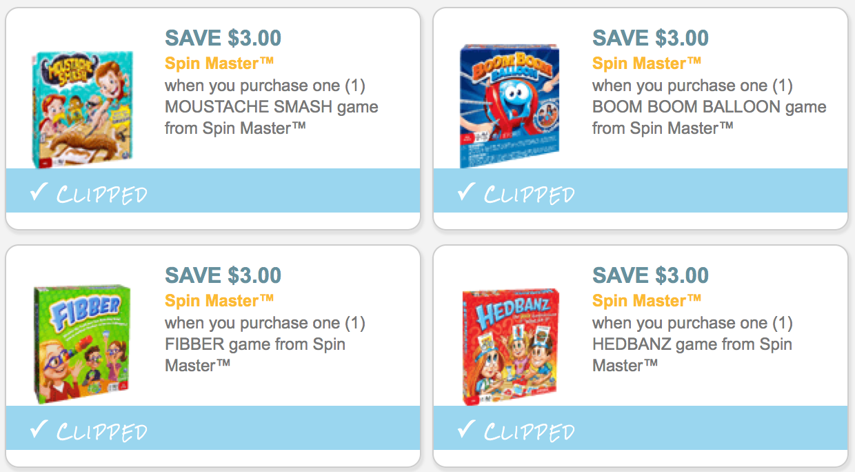 RARE $3/1 Spin Master Game Coupons = Under $7 Each at Target (Regularly ...
