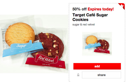 Target Cartwheel: 50% Off Target Cafe Sugar Cookies (Today Only!)