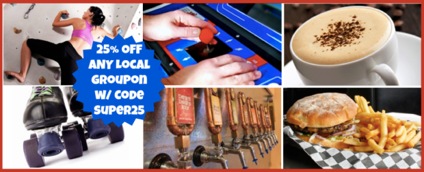 25% Off ANY THREE Local Groupons (Last Day)