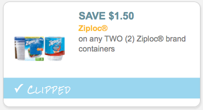 High Value $1.50/2 Ziploc Brand Containers Coupon (Reset!) = Only $1.25 ...
