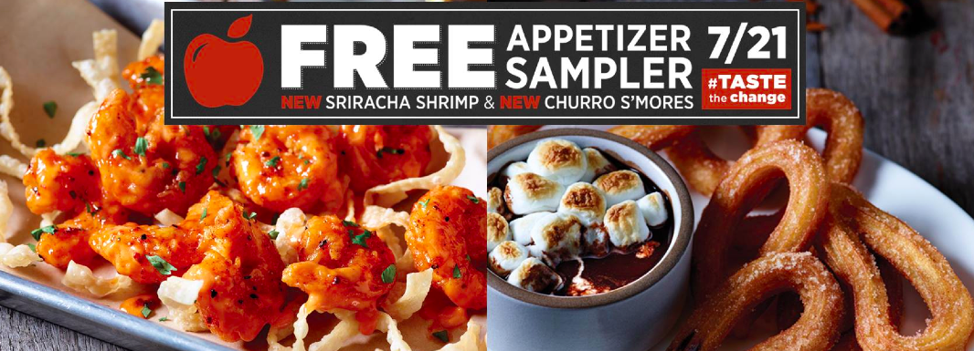 Applebee's: FREE Appetizer Sampler on July 21st (Churro S’mores AND ...