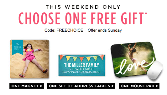 Shutterfly: FREE Magnet, Address Labels OR Mouse Pad (This Weekend Only!)