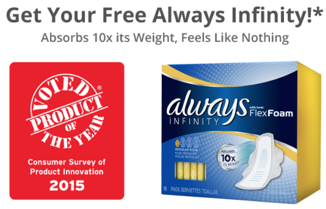 FREE Sample of Always Infinity with FlexFoam Pads