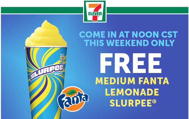 7-Eleven: FREE Medium Fanta Lemonade Slurpee - No Purchase Required (8/ ...